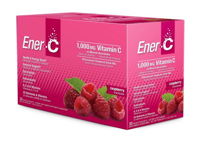 Ener-life - ener-c - framboise 1000mg vitamine c 30 sachets