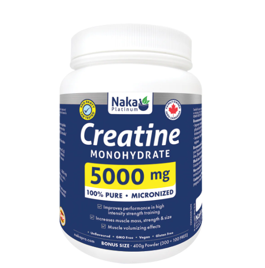 Naka - Platinum pro créatine 100% pur micronisée - 400 g – Gagné en Santé