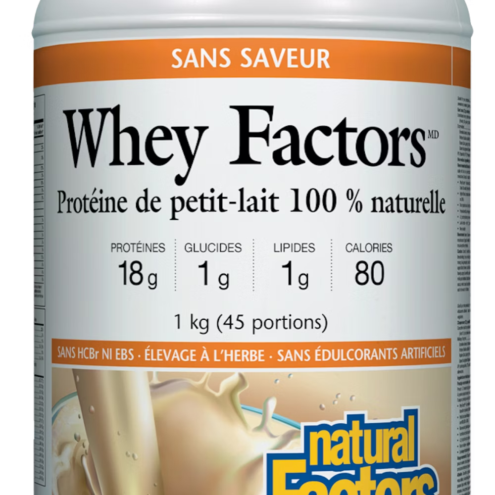 Natural factors - Whey factors protéine de petit-Lait sans saveur - 1 ...