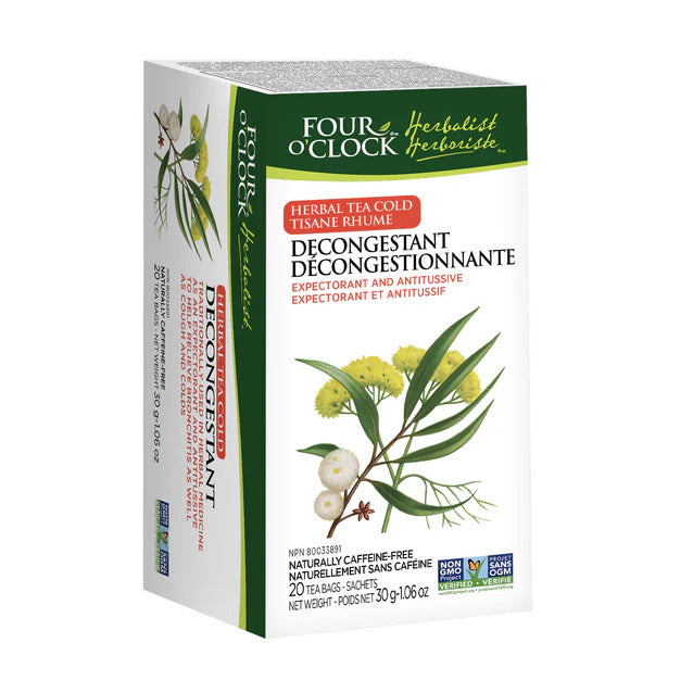 FOUR O'CLOCK - HERBORISTE TISANE DÉCONGESTIONNANTE - 20 SACHETS – Gagné ...
