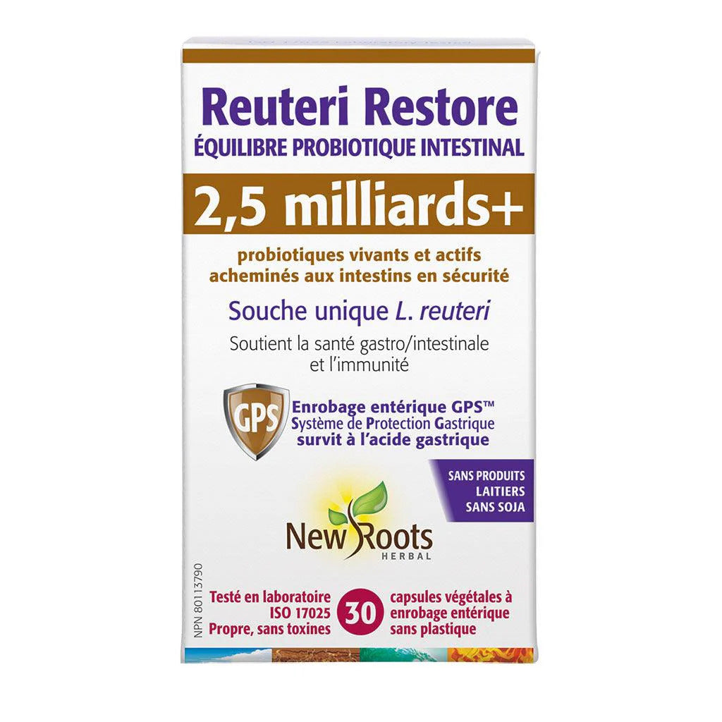 NEW ROOTS - REUTERI RESTORE - 30 VCAPS – Gagné en Santé
