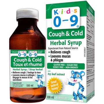 HOMEOCAN - ENFANTS 0-9, SIROP HERBAL TOUX ET RHUME, MIEL - 100 ML ...
