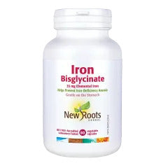 NEW ROOTS - FER DIGLYCINATE 35 MG - 60 VCAPS – Gagné en Santé