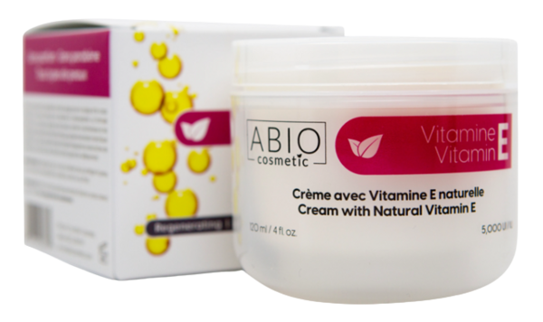 Abio cosmetic - vitamine e : crème avec vitamine e naturelle - 120 ml ...