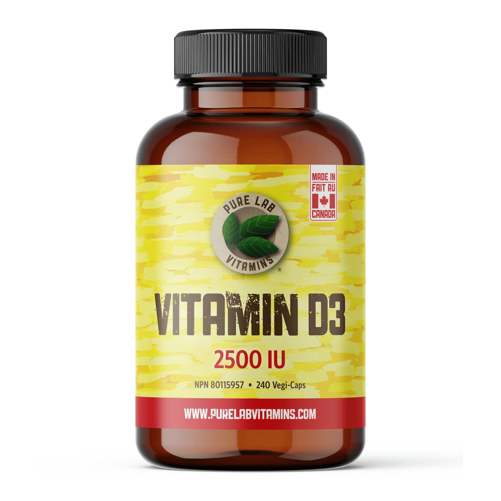 Pure lab - Vitamine d3 (2500 ui) - 240 vcaps – Gagné en Santé