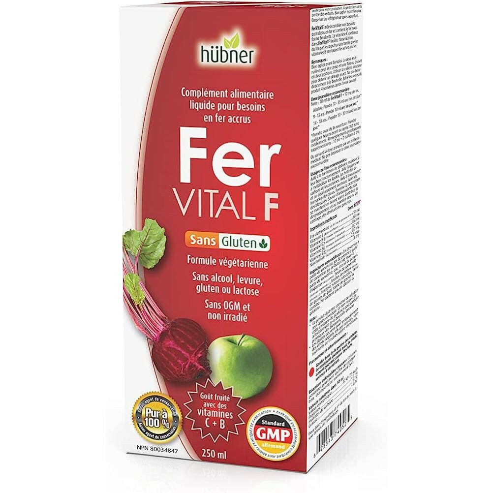 Hubner - fer vital f 10mg 250ml | Gagné en Santé