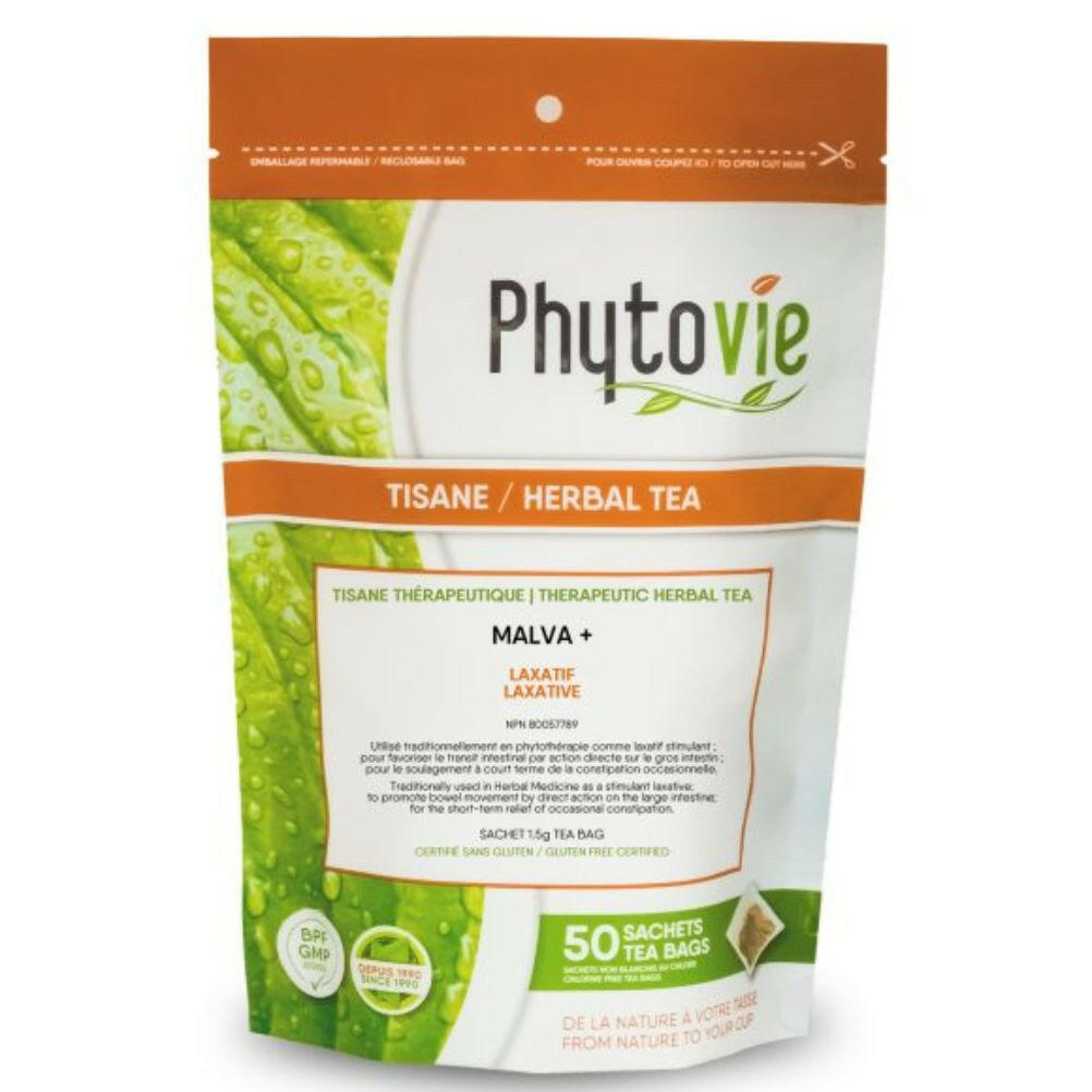 Phytovie - tisane malva + sene |laxative 50 sachets – Gagné en Santé