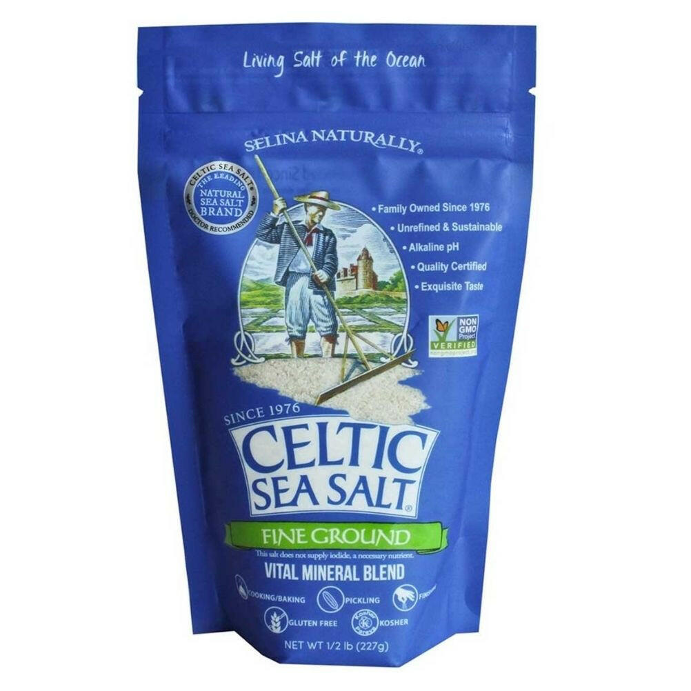 Celtic sea salt - Sel de mer celtique fin, sac refermable - 227g ...