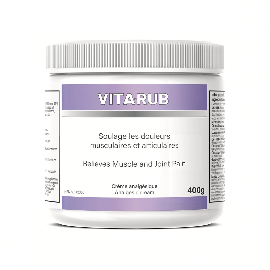 Vita·rub | Crème Anti-Douleur Naturelle (Dos et Arthrite) – Gagné en Santé