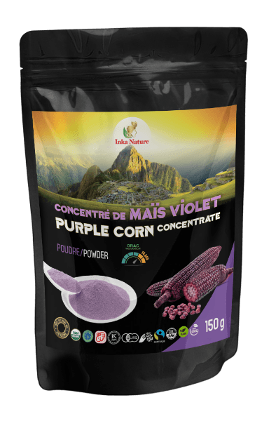 Inka nature - Concentré de maïs violet, poudre - 150g – Gagné en Santé