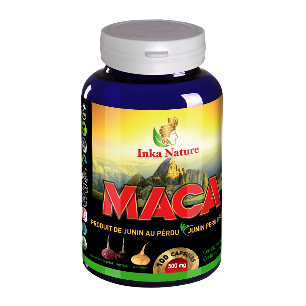 MACA 500 mg - appréciée pour sa capacité à promouvoir la santé reprodu ...